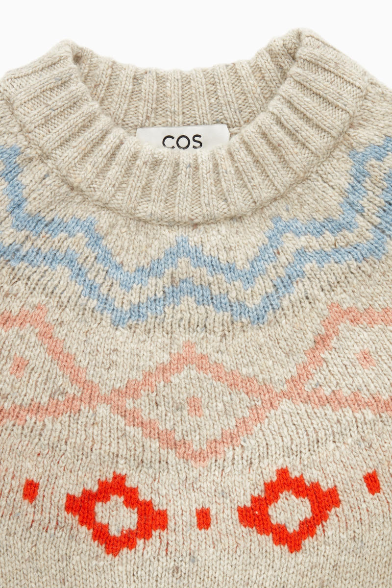 FAIR ISLE MERINO WOOL JUMPER フェアアイルメリノウールセーター｜COS コス 公式オンラインストア