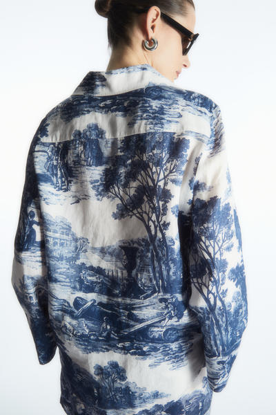 FRENCH TOILE SHIRT フレンチシックなシャツ ブルー / ホワイト｜COS コス 公式オンラインストア