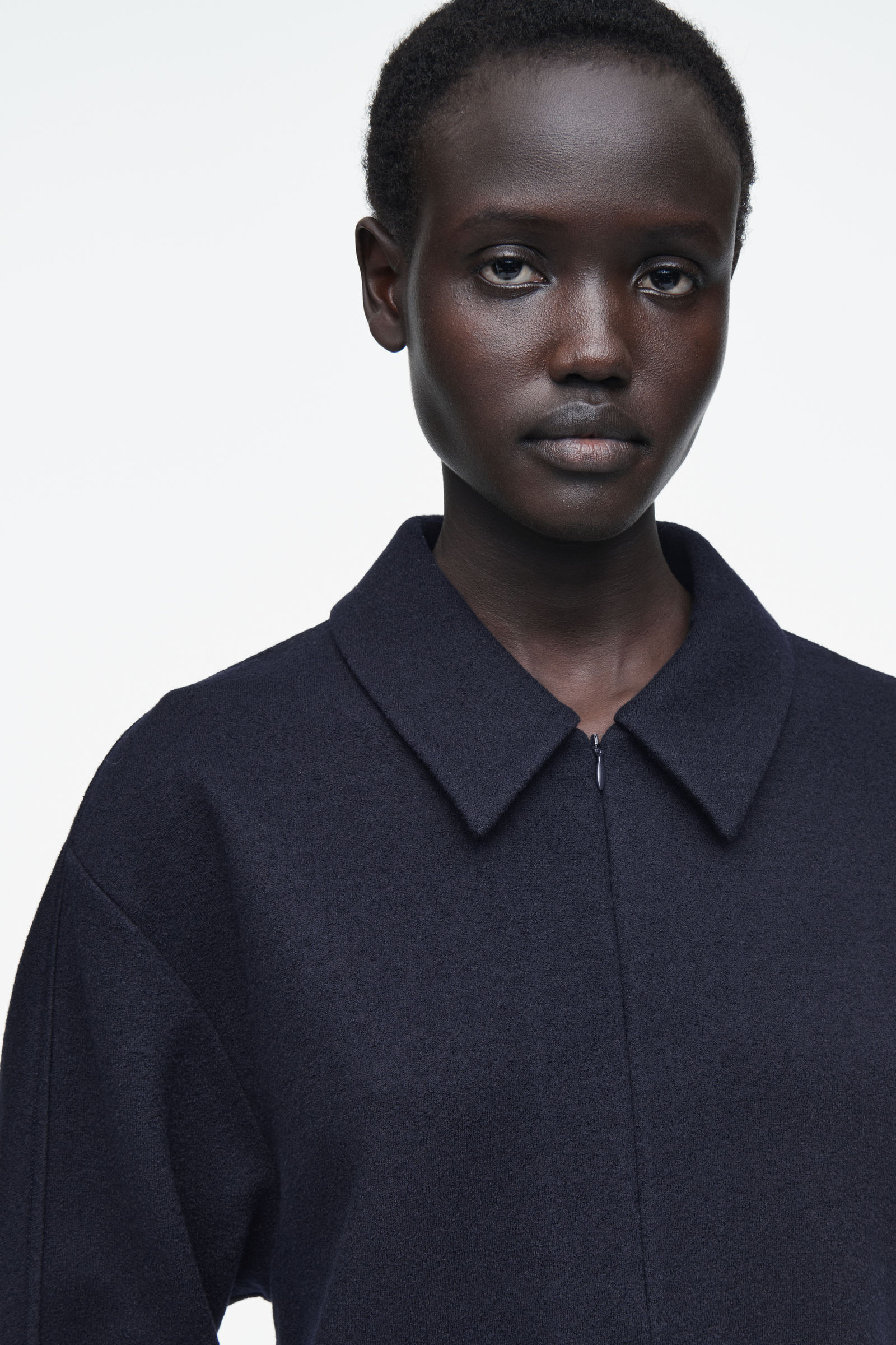 BOILED-WOOL ZIP-UP CARDIGAN ボイルドウールジップアップトップ｜COS コス 公式オンラインストア