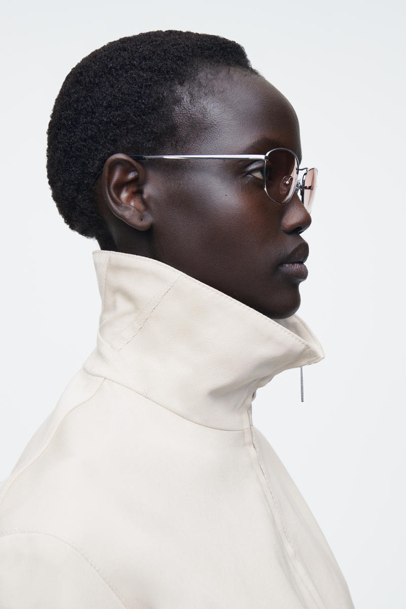 WIRE-FRAME CAT-EYE SUNGLASSES ワイヤーフレームキャットアイサングラス ピンク / シルバー｜COS コス 公式 ...