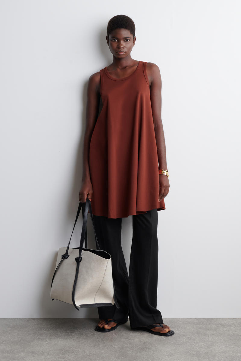 COTTON-JERSEY MINI SWING DRESS コットンジャージー ミニ スウィングドレス｜COS コス 公式オンラインストア