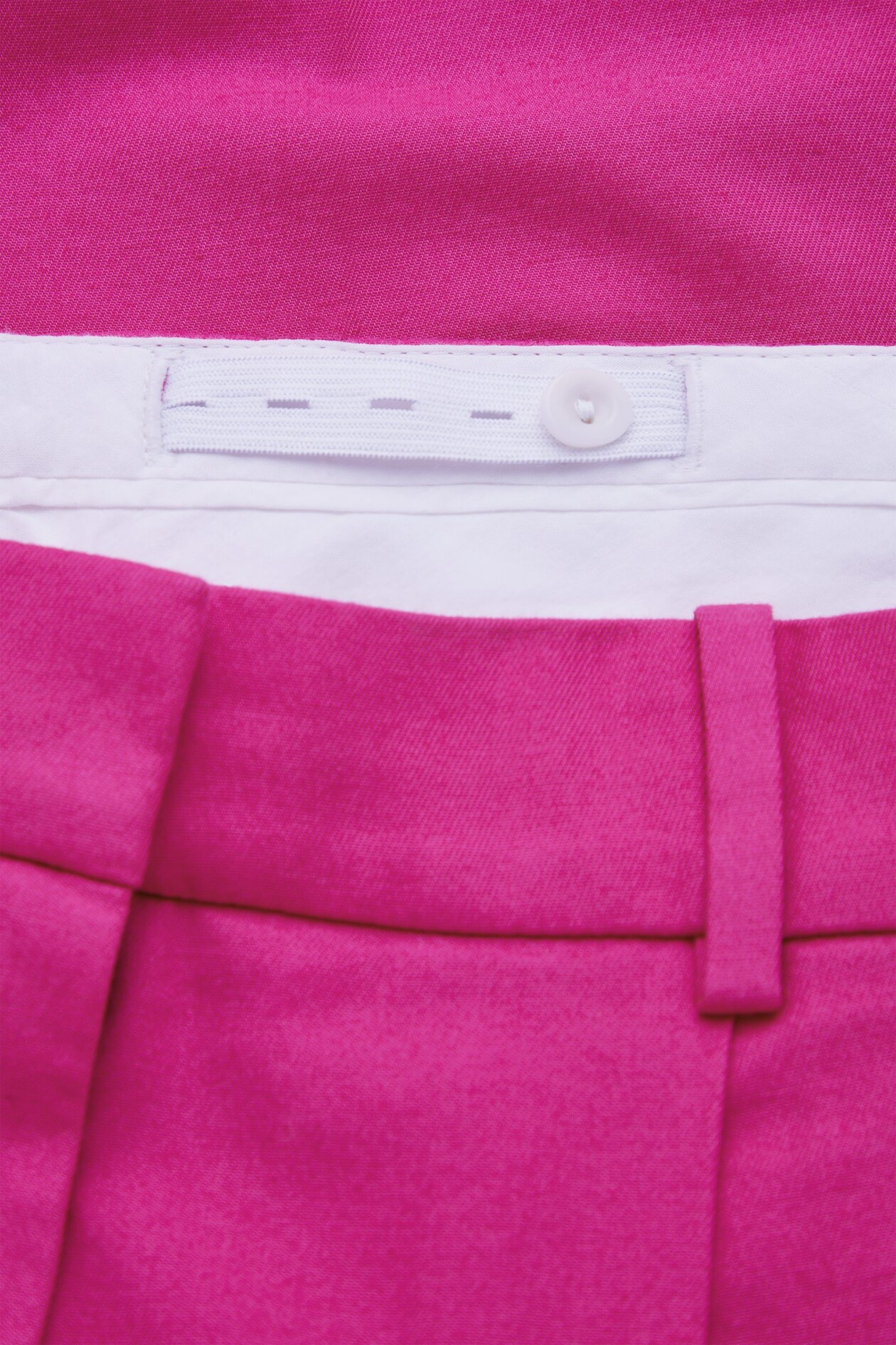 RELAXED TAILORED WIDE-LEG PANTS - FUCHSIA PINK