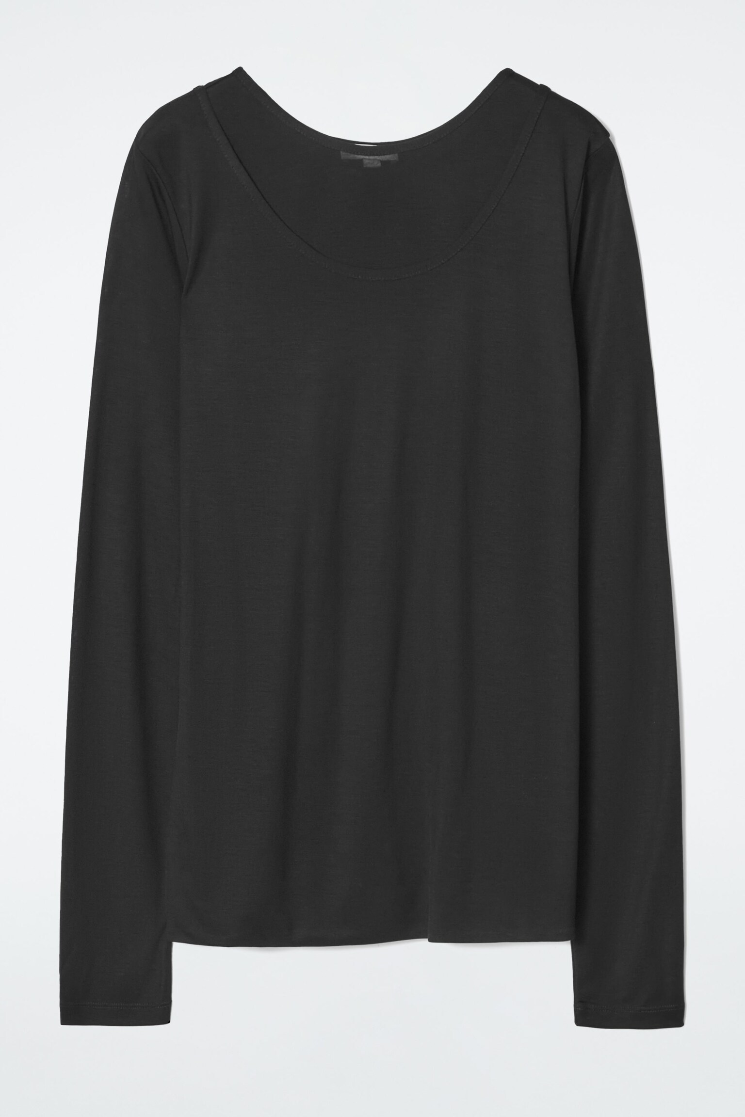 LAYERED LONG-SLEEVED TOP - BLACK