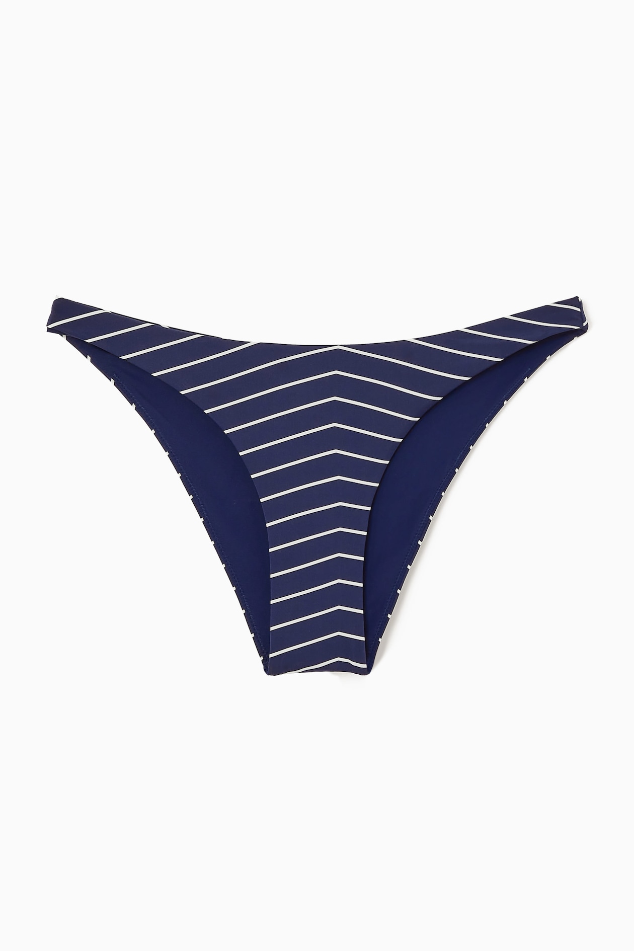 BRAGUITA DE BIKINI BRASILEÑA - AZUL MARINO/A RAYAS