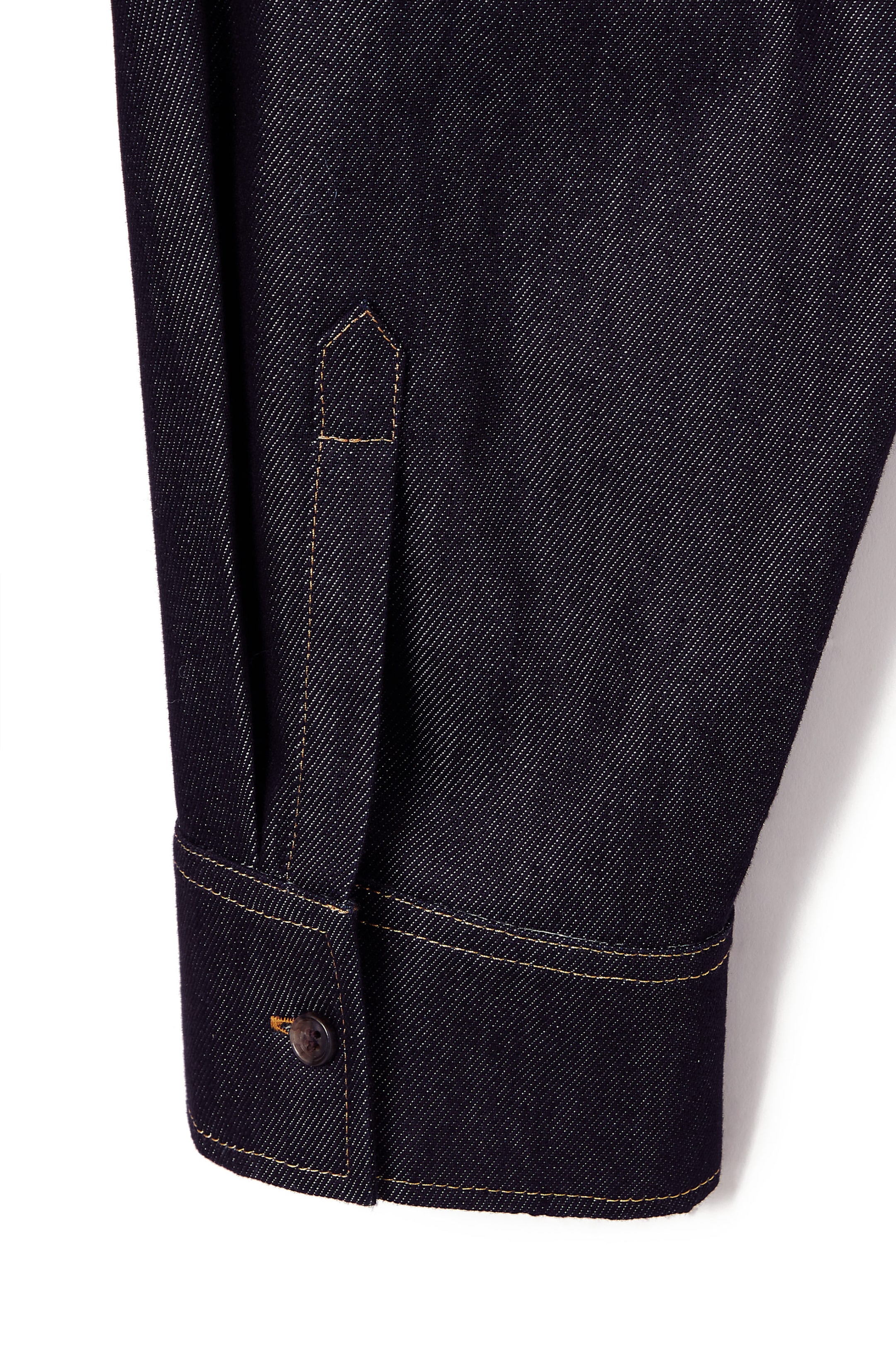 FLUID DENIM WRAP SHIRT - INDIGO