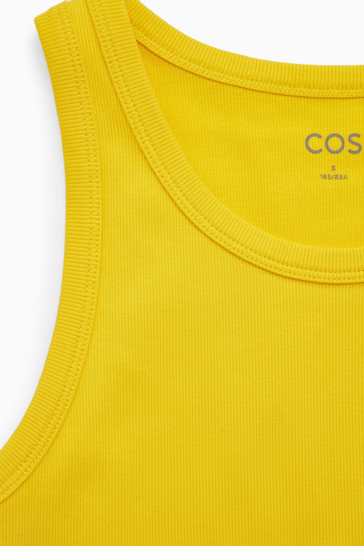 RIBBED TUBE DRESS - YELLOW