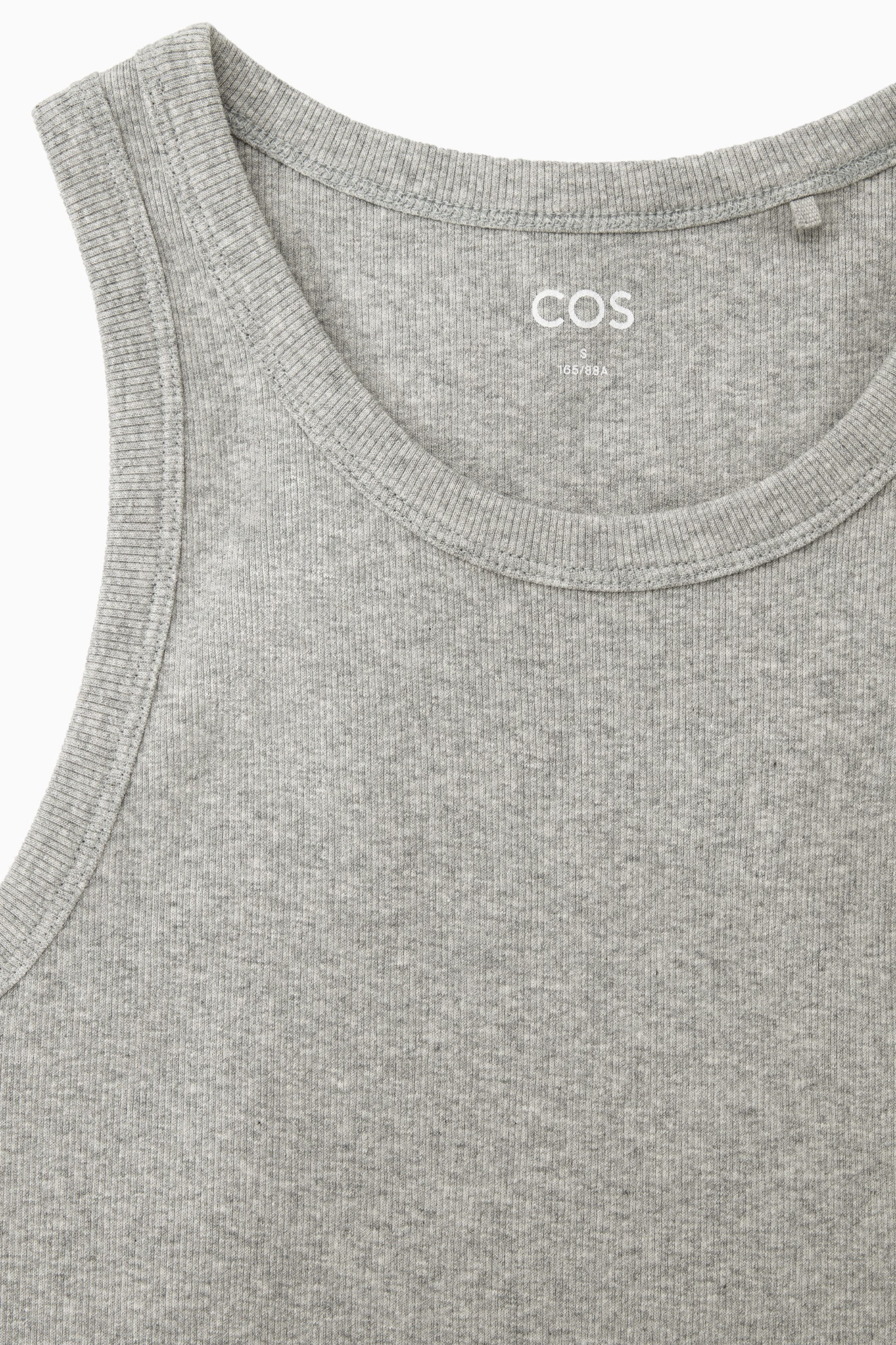 RIBBED TUBE DRESS - GREY