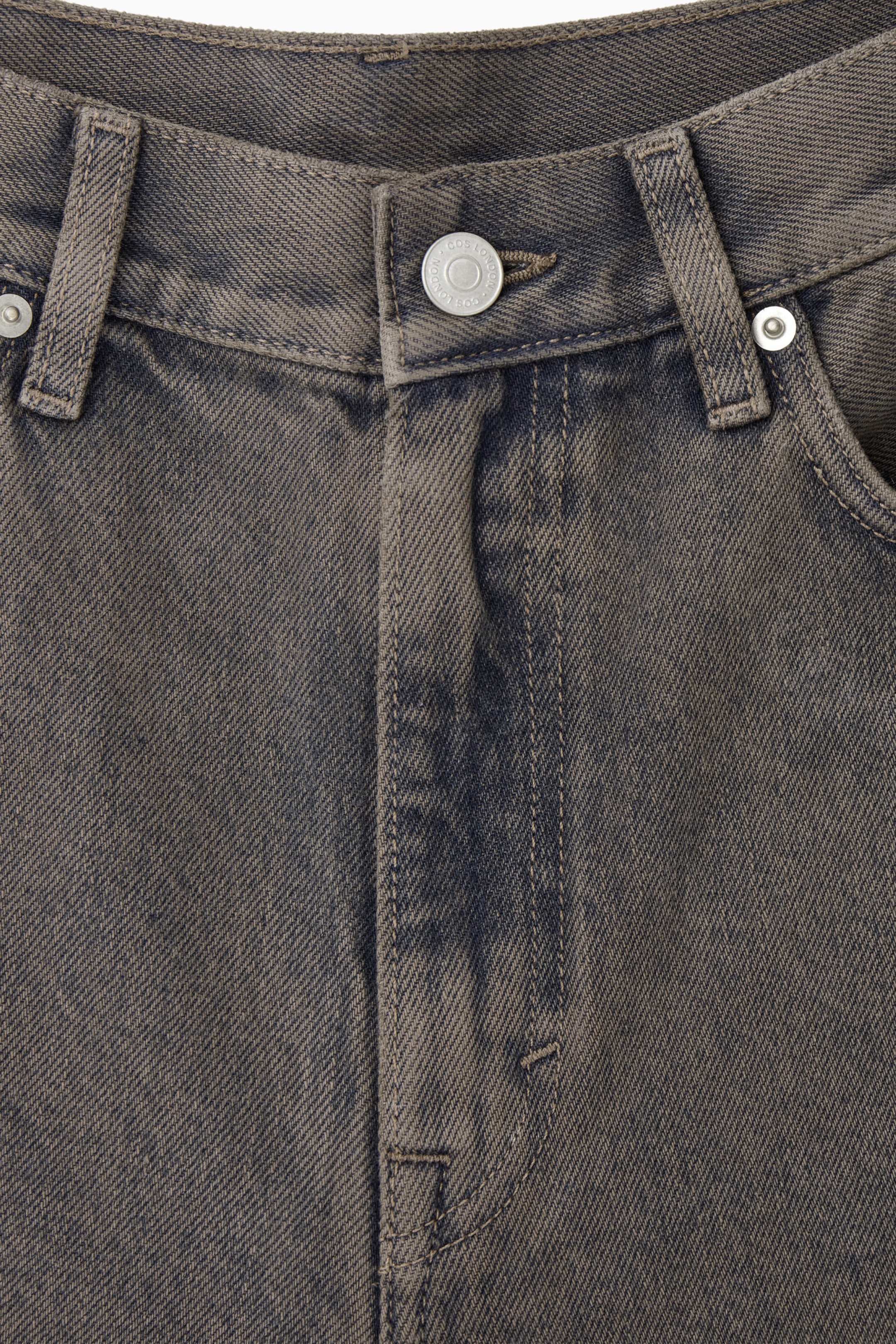 TIDE WIDE-LEG JEANS - DARK BROWN