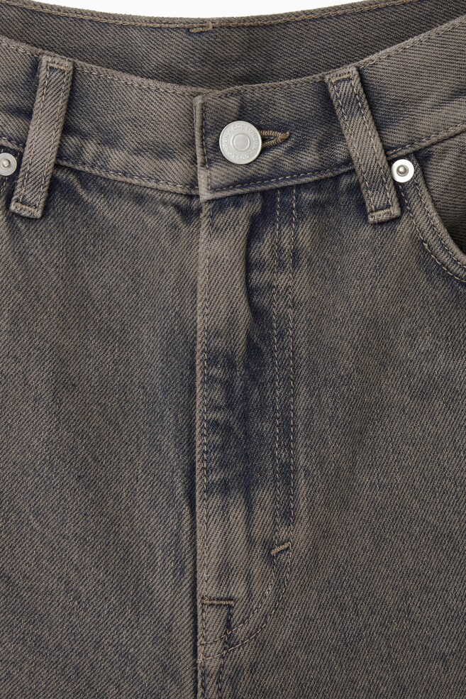 TIDE WIDE-LEG JEANS - DARK BROWN