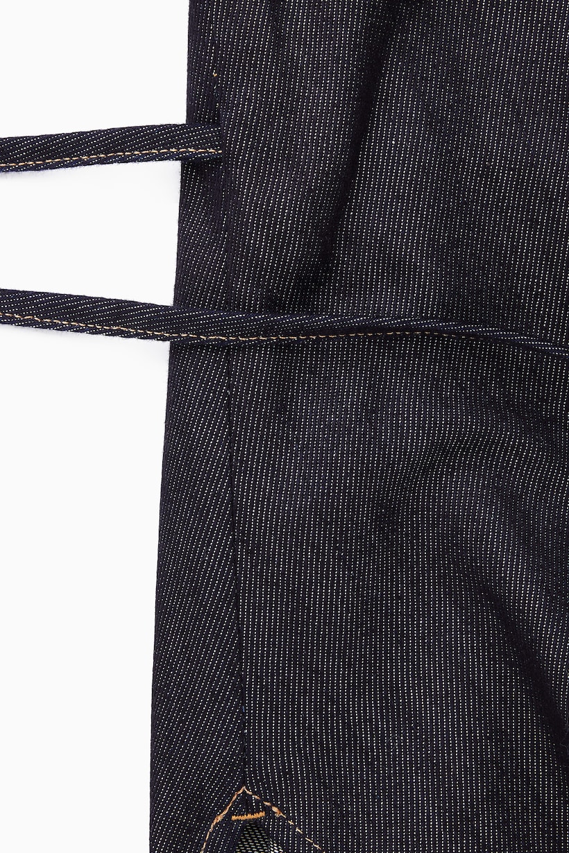 FLUID DENIM WRAP SHIRT - INDIGO
