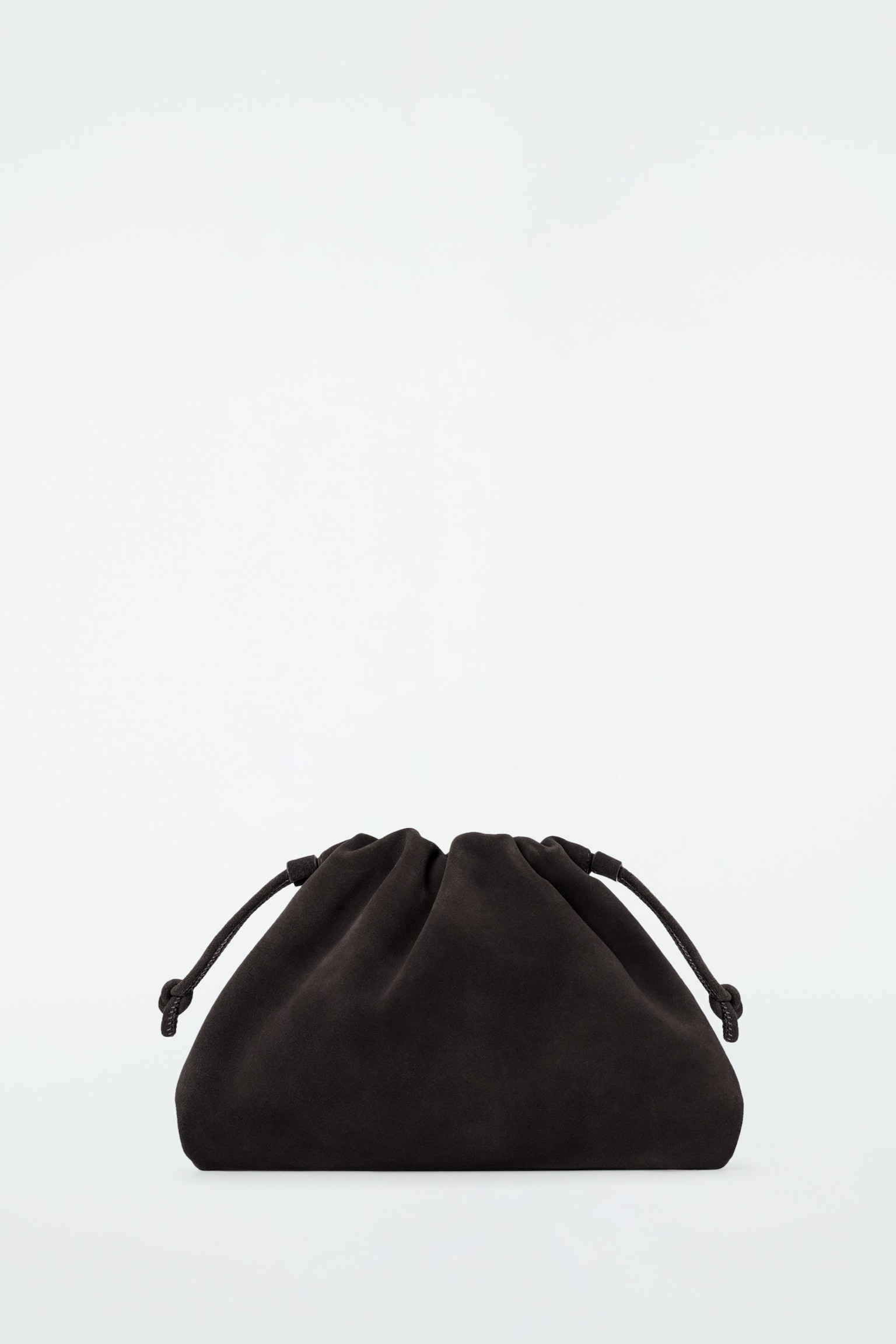 CAVATELLI MINI CLUTCH BAG - SUEDE - BROWN