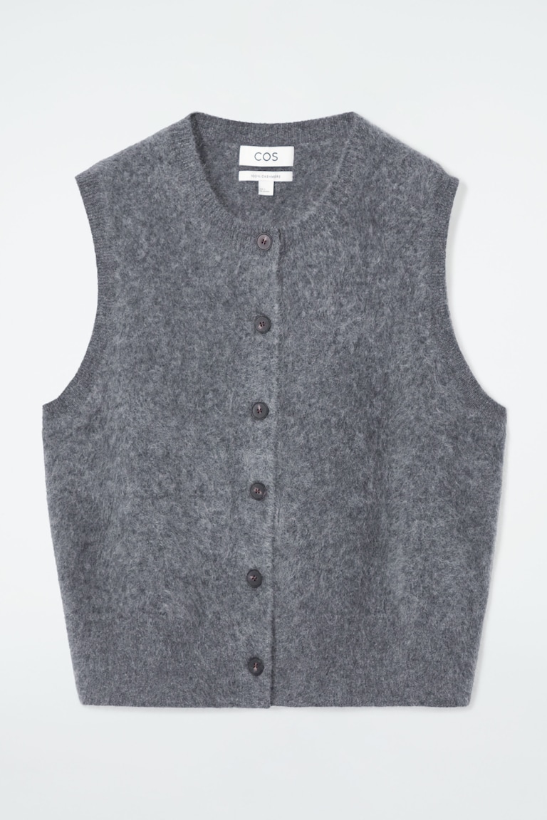 BOXY DOUBLE-FACED WOOL JACKET - LIGHT GREY